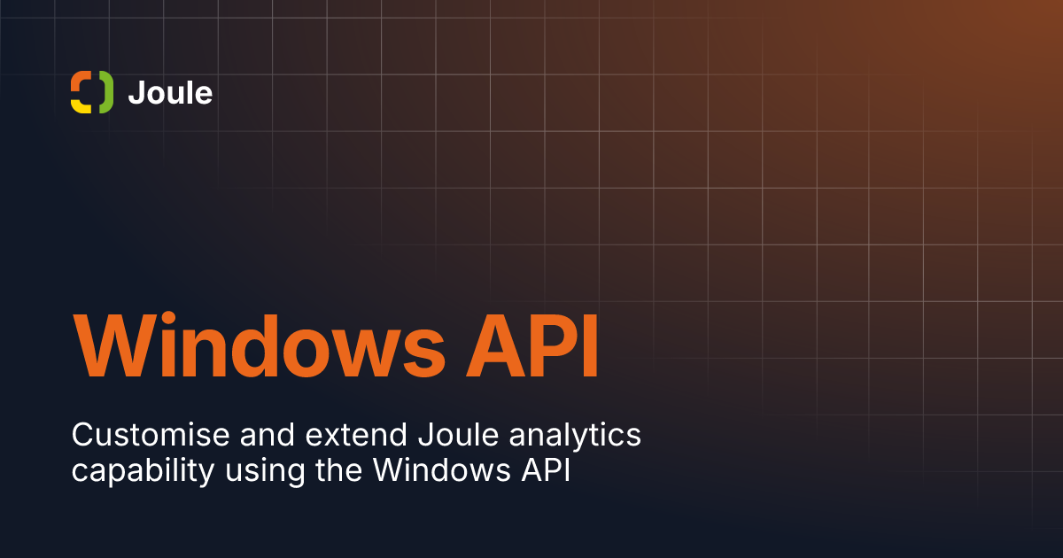 Windows API | Joule