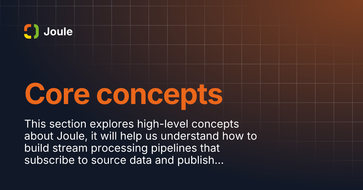 Core concepts | Joule Core concepts | Joule