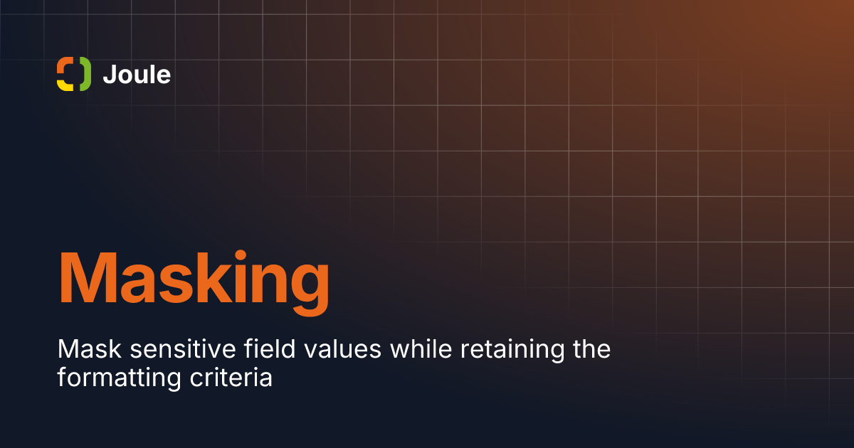 Masking | Joule Masking | Joule