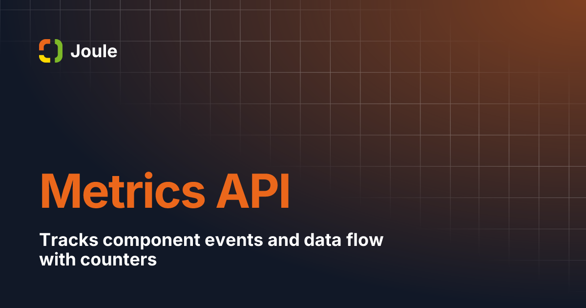 Metrics API | Joule