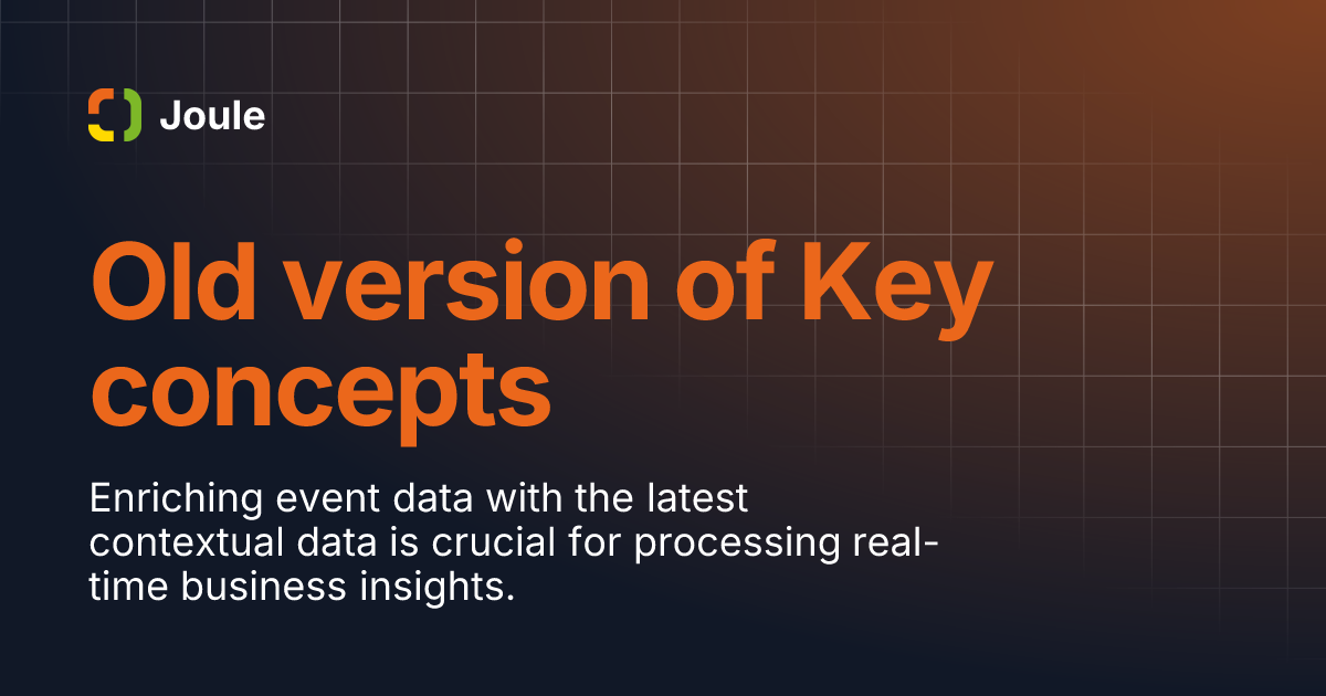 Old version of Key concepts | Joule